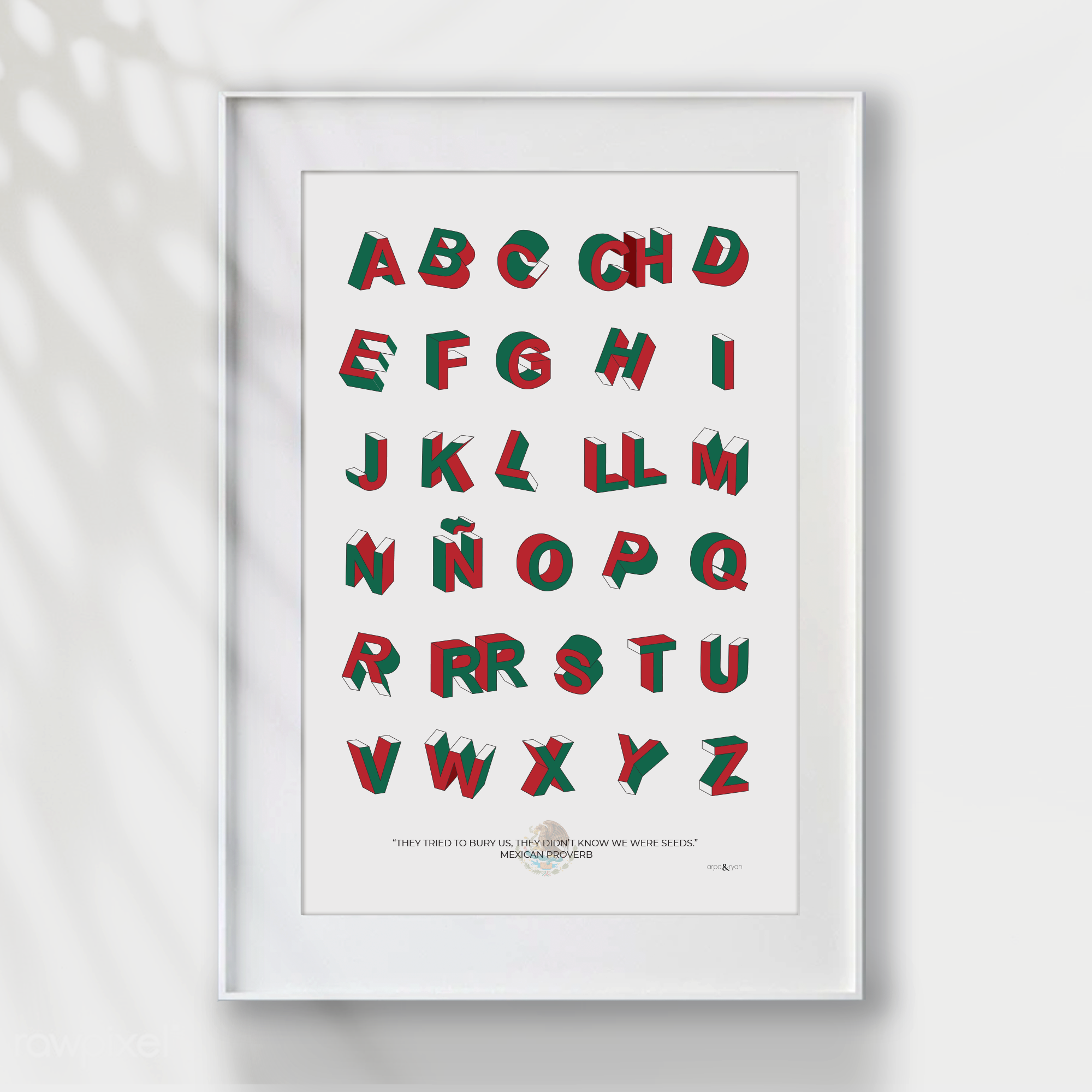 Spanish Alphabet Poster